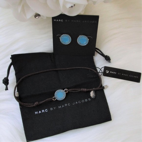 Marc By Marc Jacobs | Jewelry | Nwt Mbmj Blue Silver Cord Bracelet ...